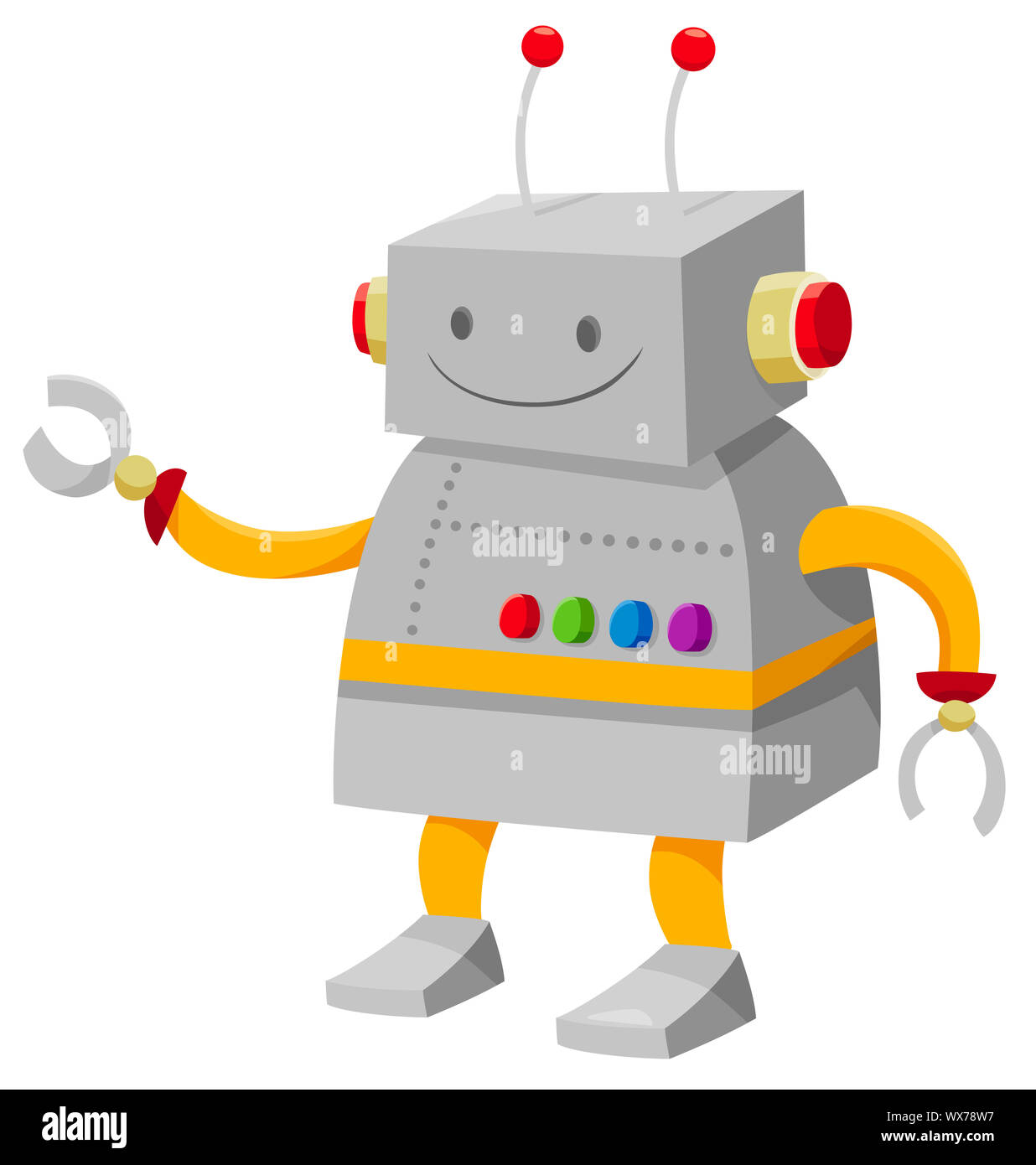 fantasy robot or droid cartoon character Stock Photo - Alamy