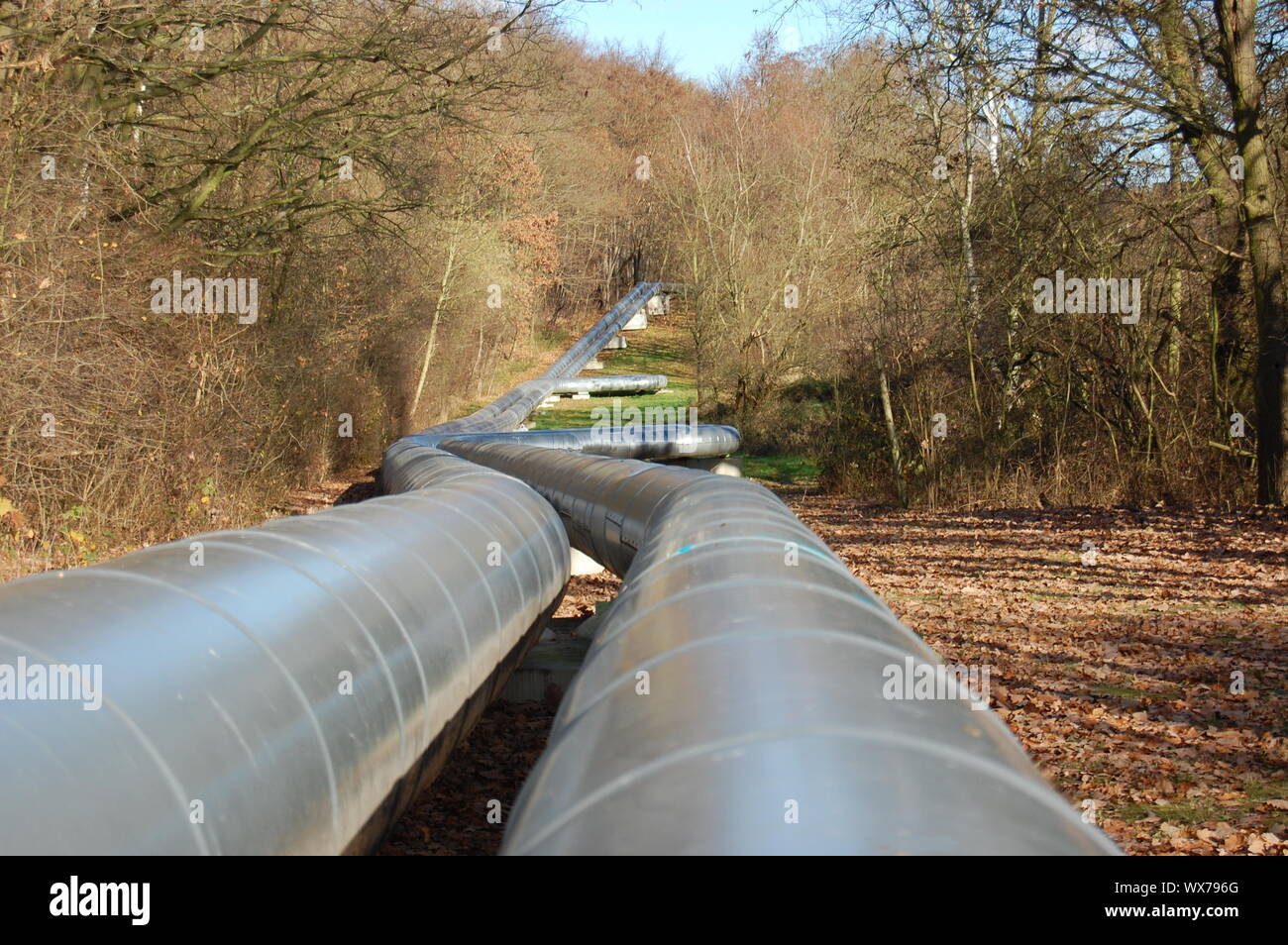 pipes of an industrial oil pipeline for the transport of oil Stock ...