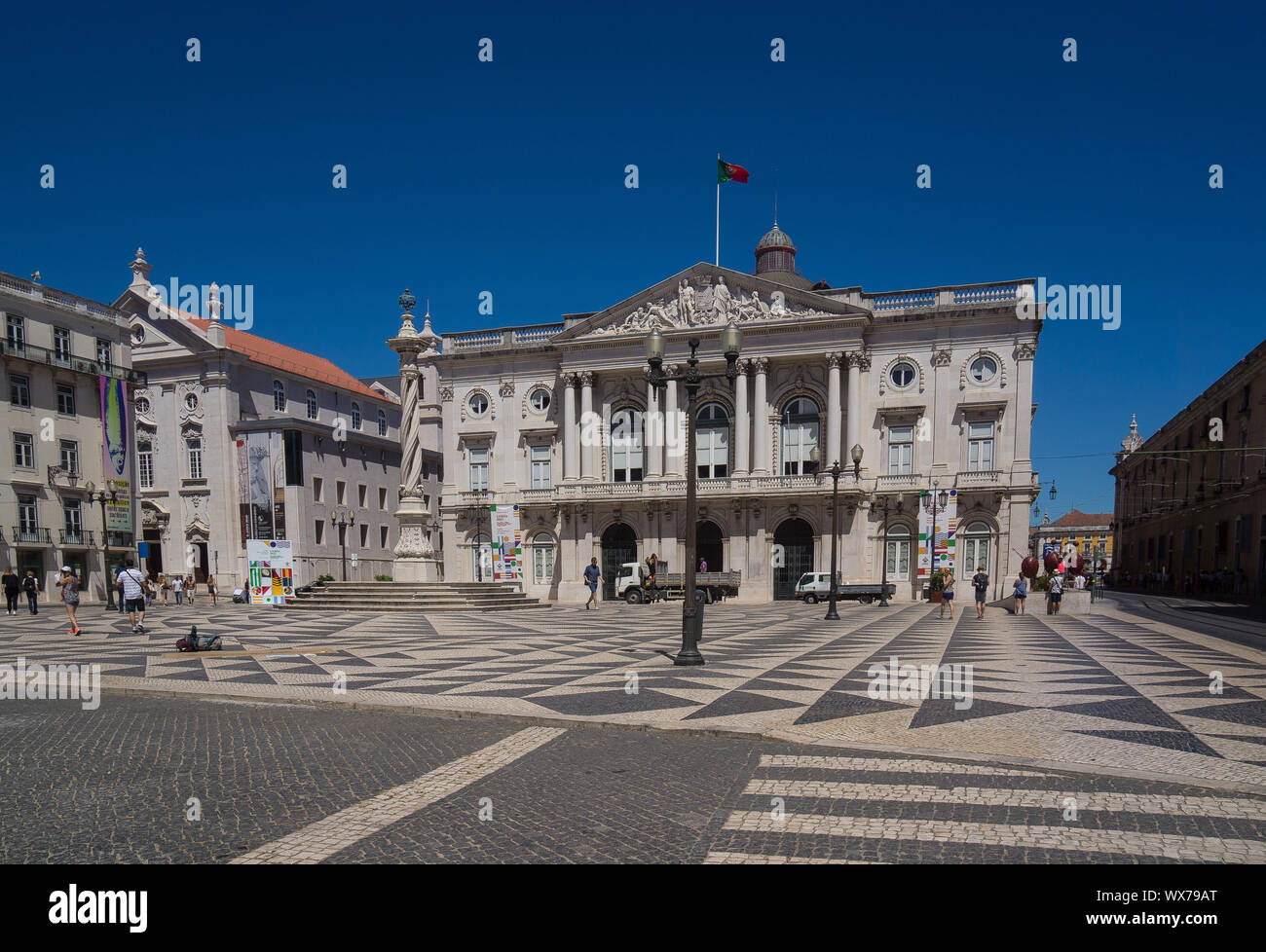 old medieval building in historical center Stock Photo - Alamy