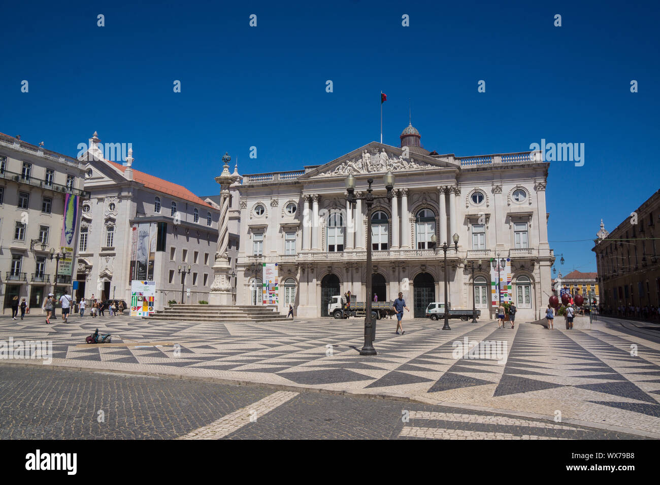 blue sky and clear sky historical building in belem Stock Photo - Alamy