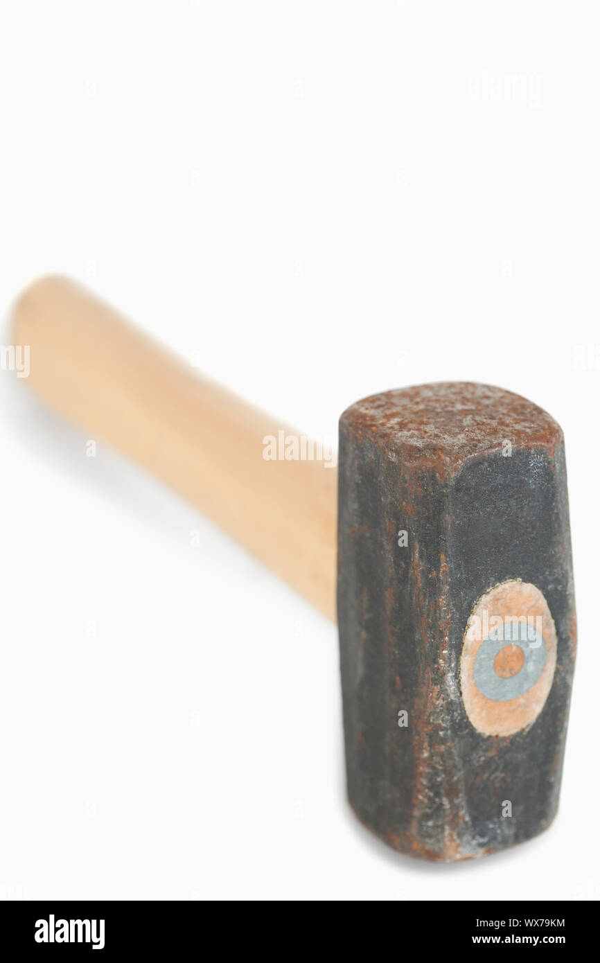 Close up of the head of a hammer against a white background Stock Photo ...