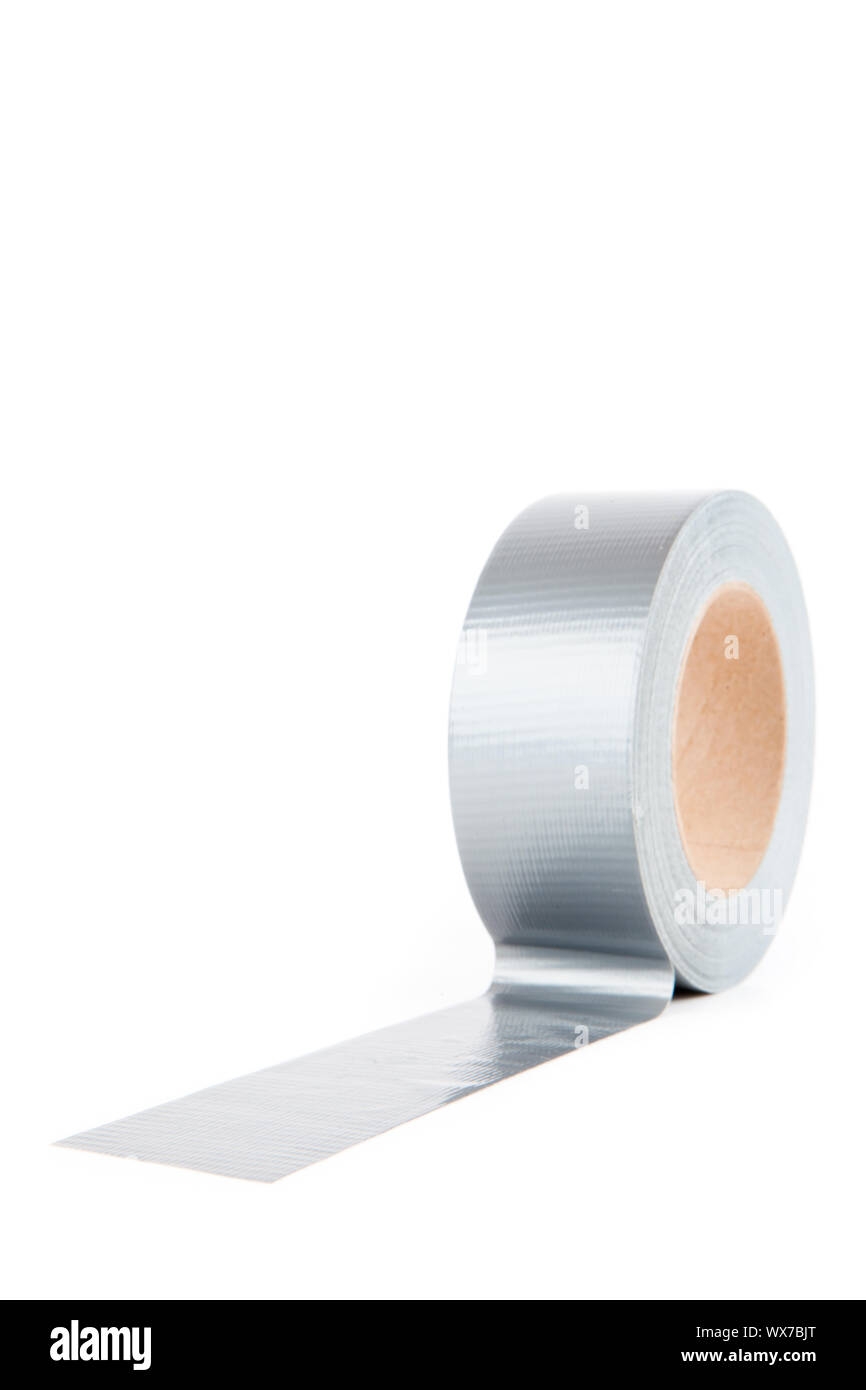 Silver duct tape Stock Photo - Alamy
