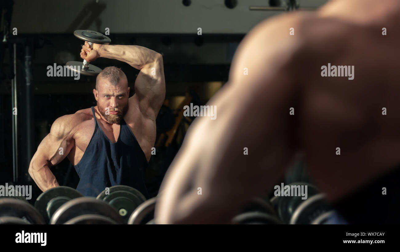 a strong male bodybuilder Stock Photo - Alamy