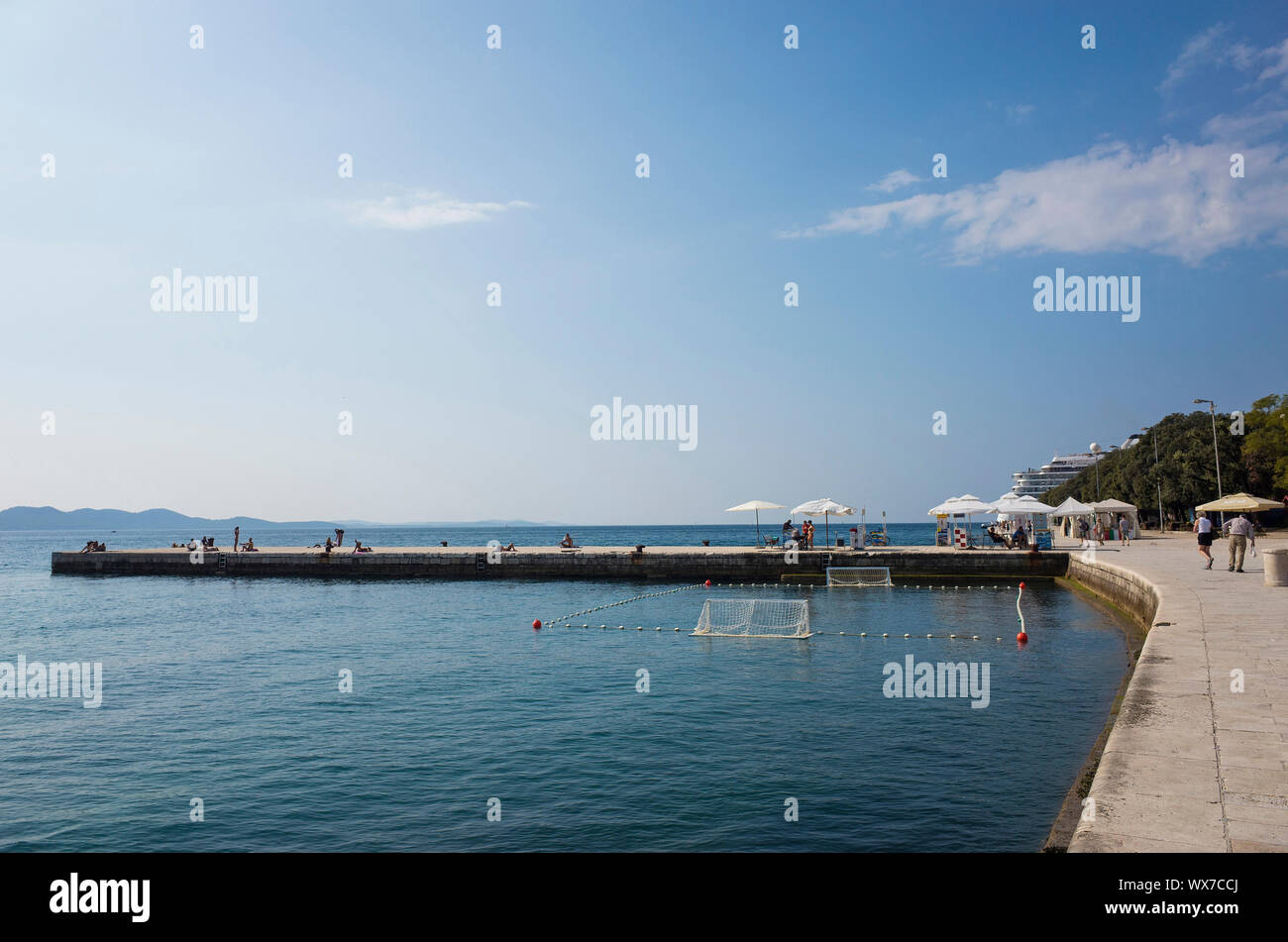 Zadar / Croatia - 16 09 2019, Nice sunny day in the city, People ...