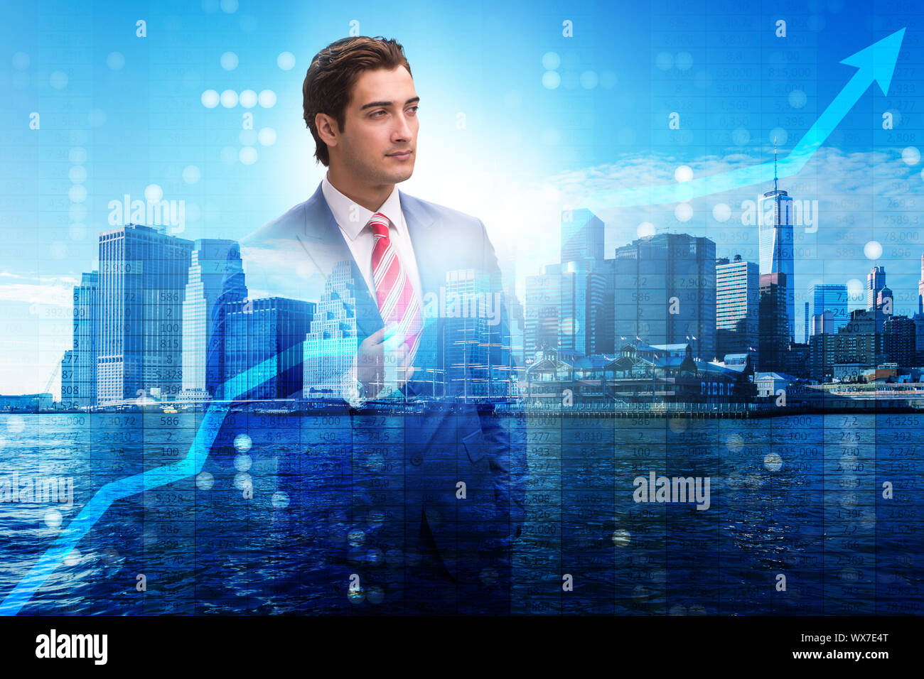 Fintech stock market trend chart hi-res stock photography and images ...