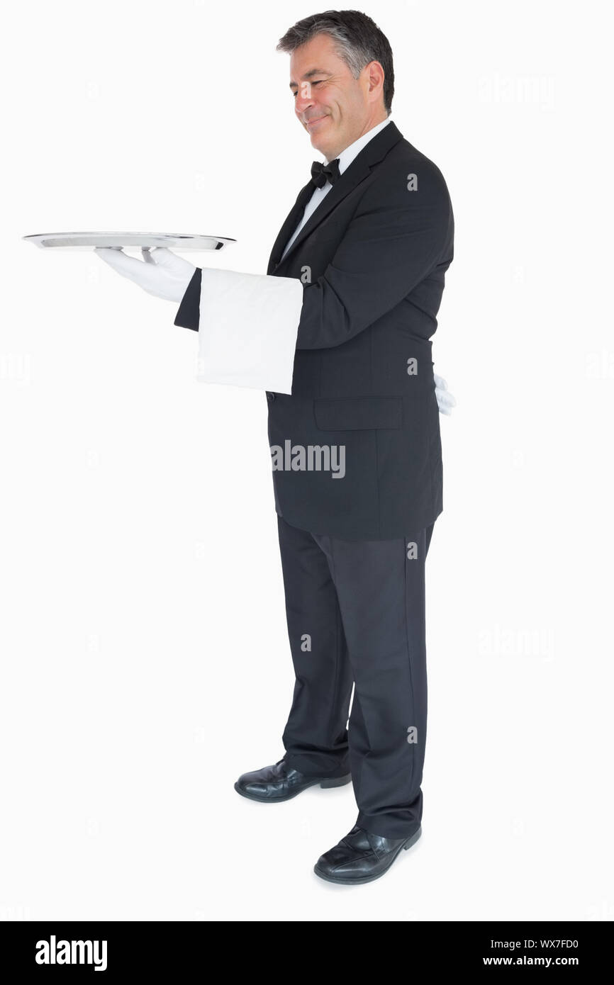 Towel over arm hi-res stock photography and images - Alamy