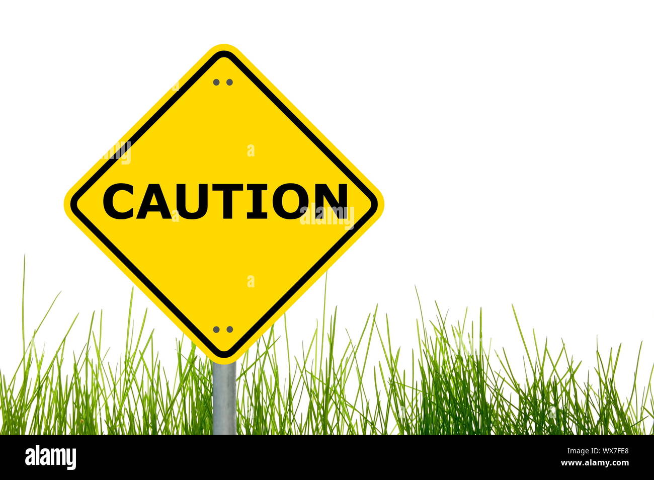 caution traffic or road sign warning for danger Stock Photo - Alamy