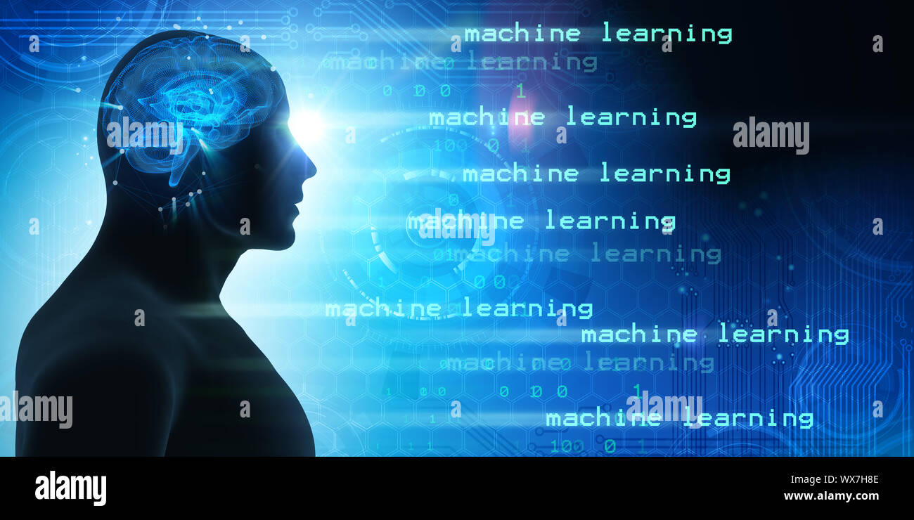 Machine learning and cognitive computing - 3d rendering Stock Photo - Alamy