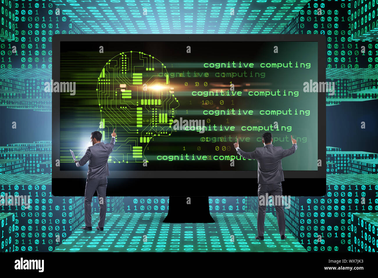 Cognitive computing and machine learning concept Stock Photo - Alamy
