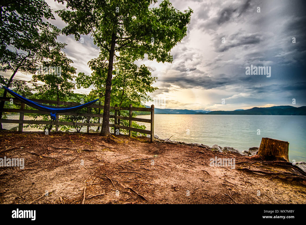 Beautiful landscape scenes at lake jocassee south carolina Stock Photo ...