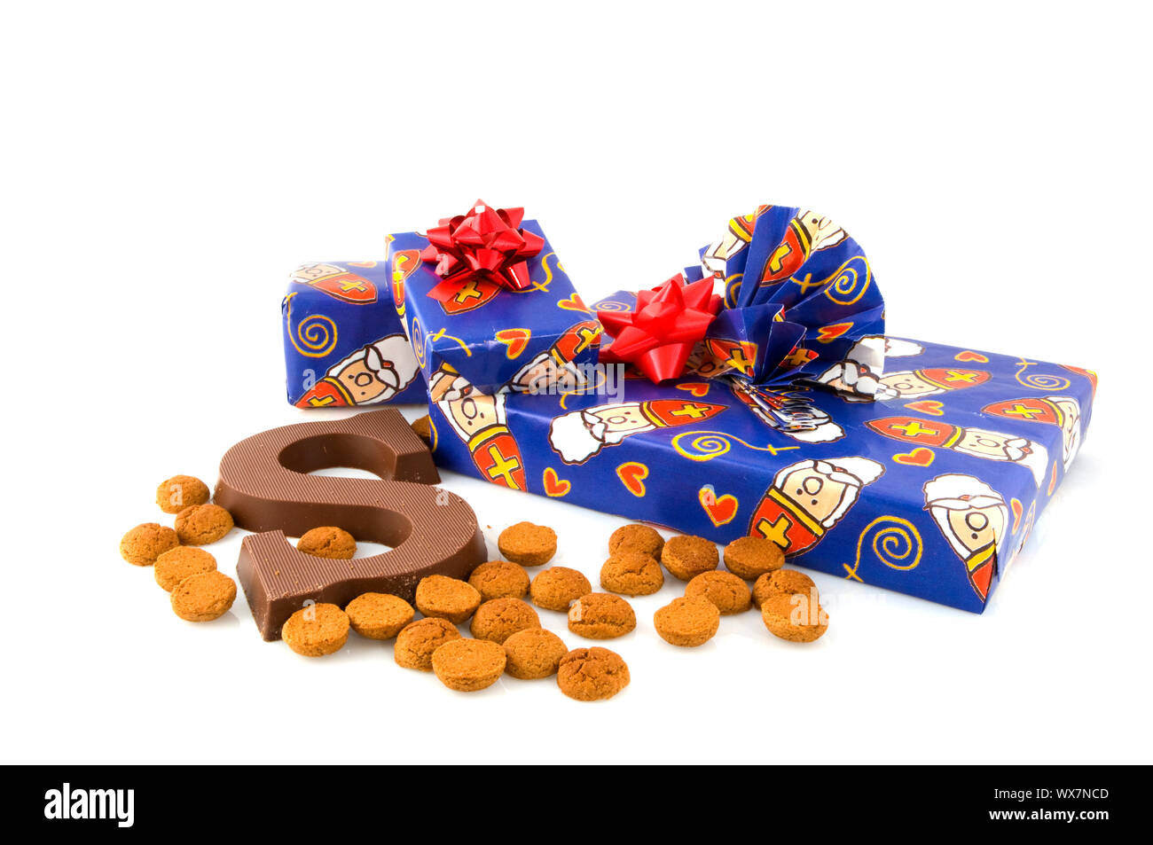 Sinterklaas presents and candy as a tradition in Holland Stock Photo ...