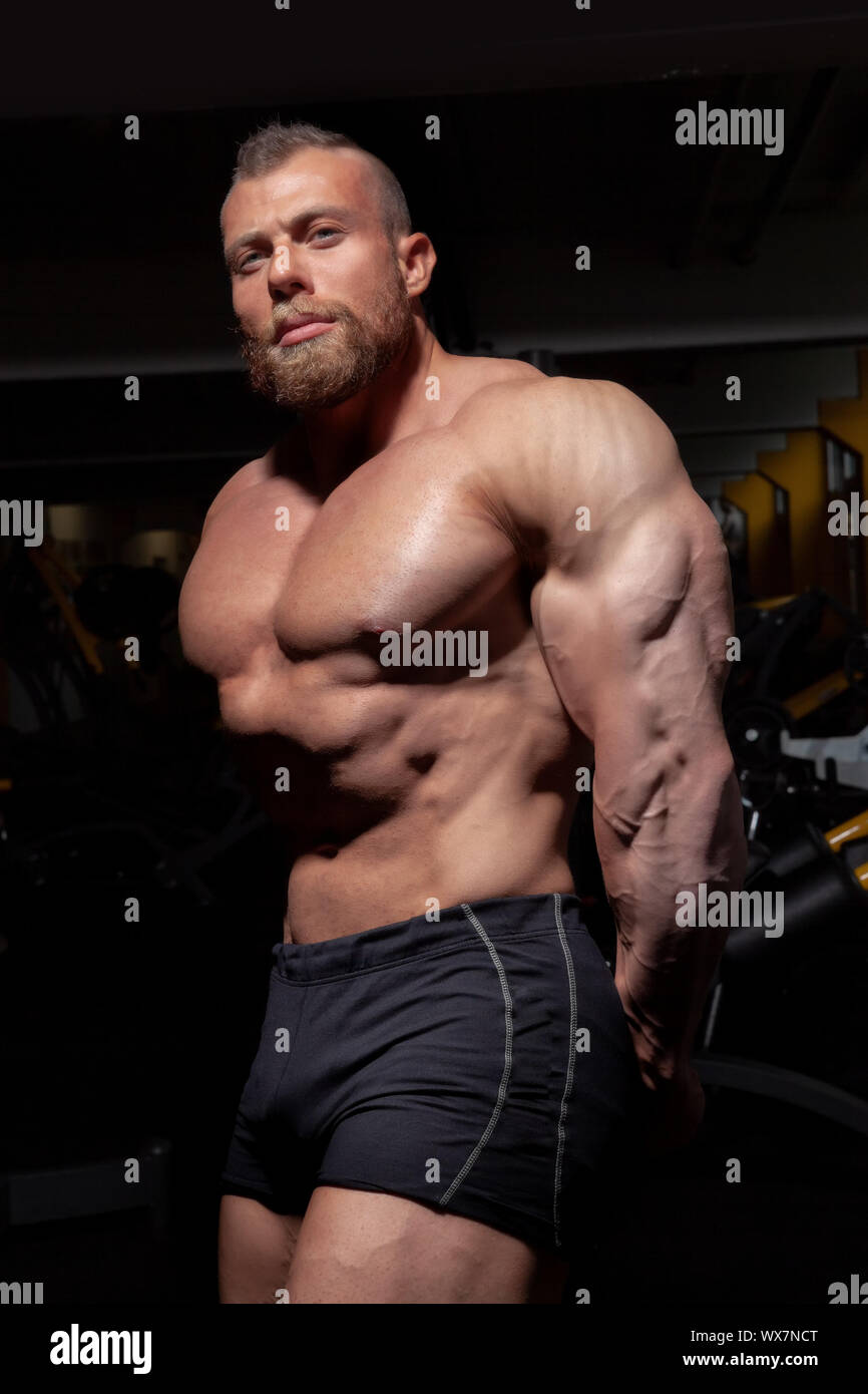a strong male bodybuilder Stock Photo - Alamy
