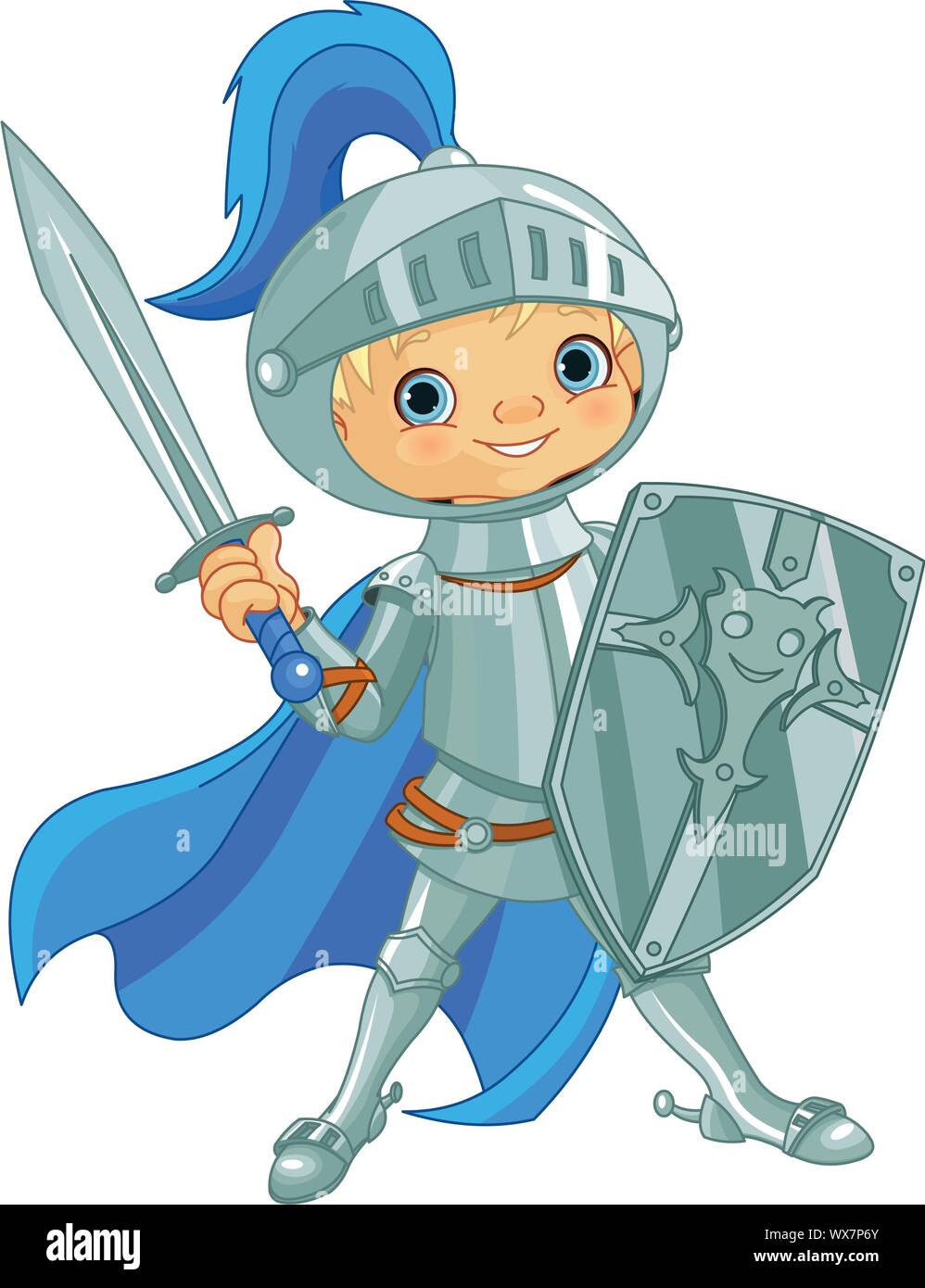 Fighting Brave Knight Stock Vector Image & Art - Alamy