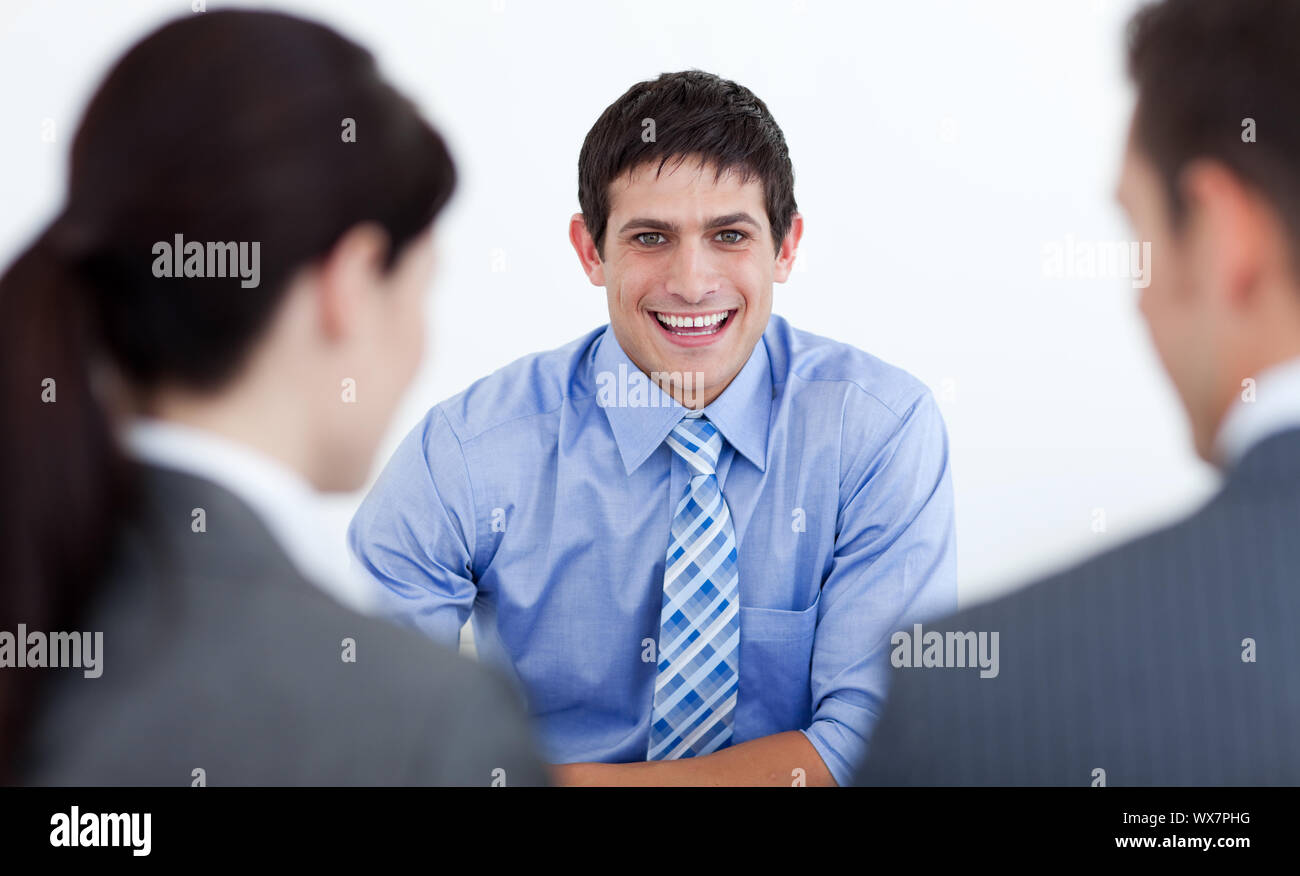 Business people having a job interview in the office Stock Photo - Alamy