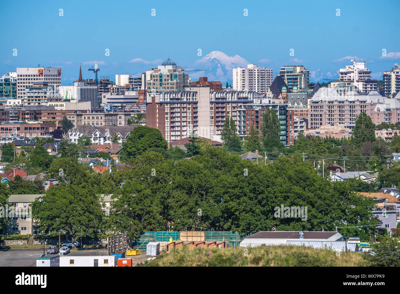views from Ogden Point cruise ship terminal in Victoria BC.Canada Stock ...