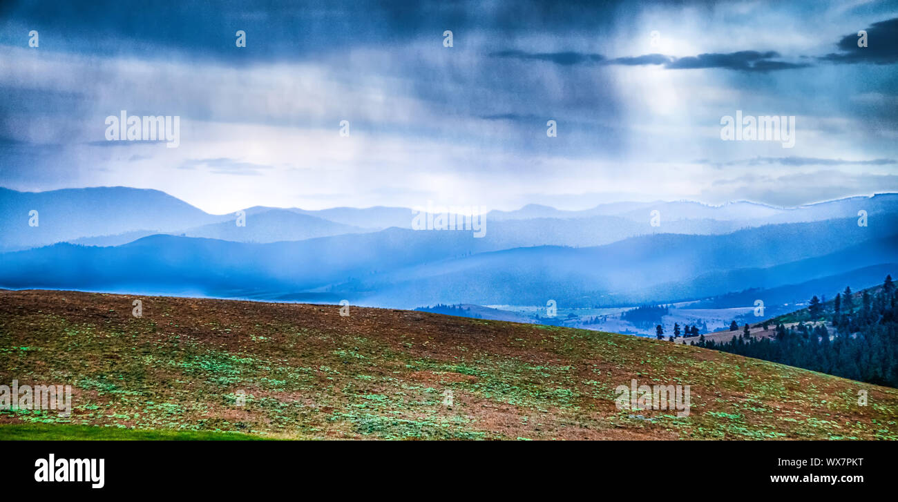 nature and scenes around flathead national forest montana Stock Photo ...