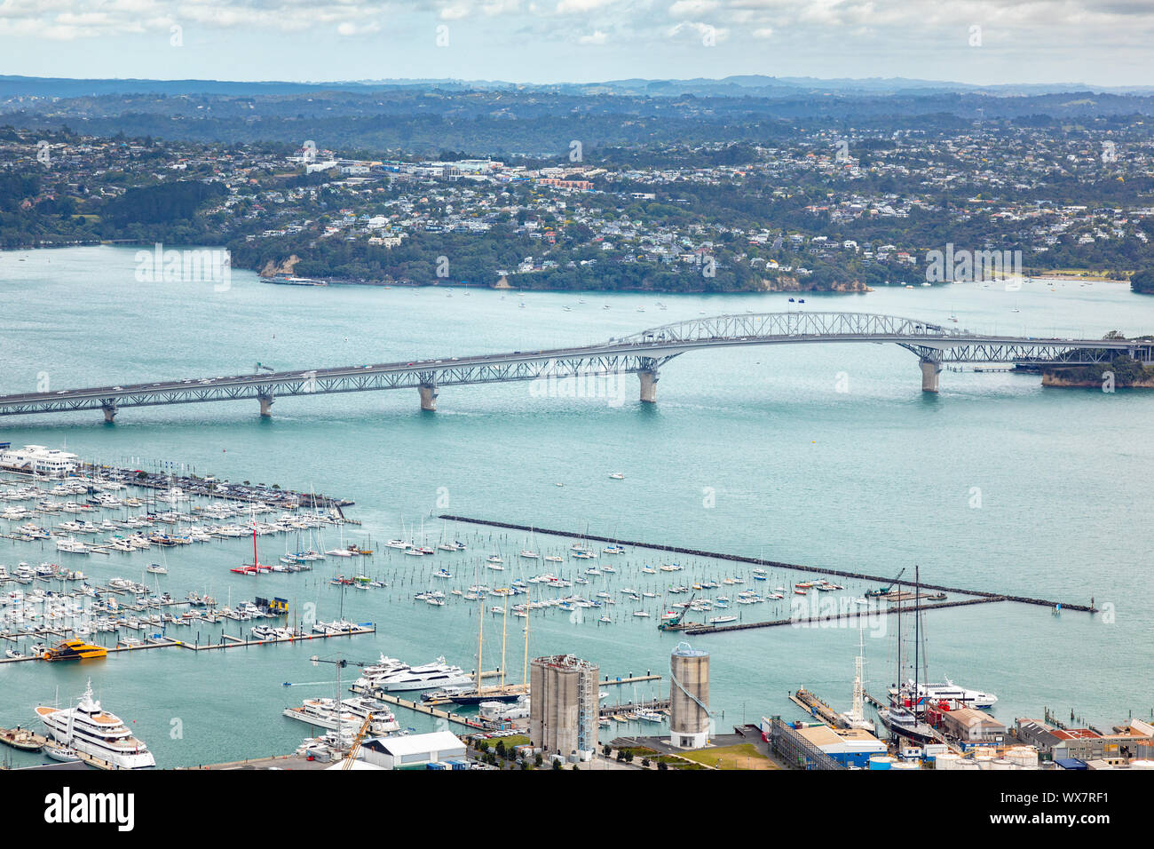 Auckland waitemata harbour aerial hi-res stock photography and images ...