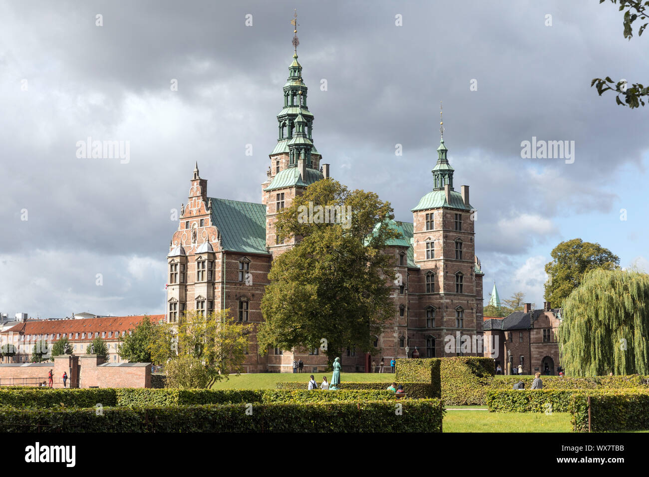 The Rosenborg Castle in Copenhagen, a 17th century royal palace and ...