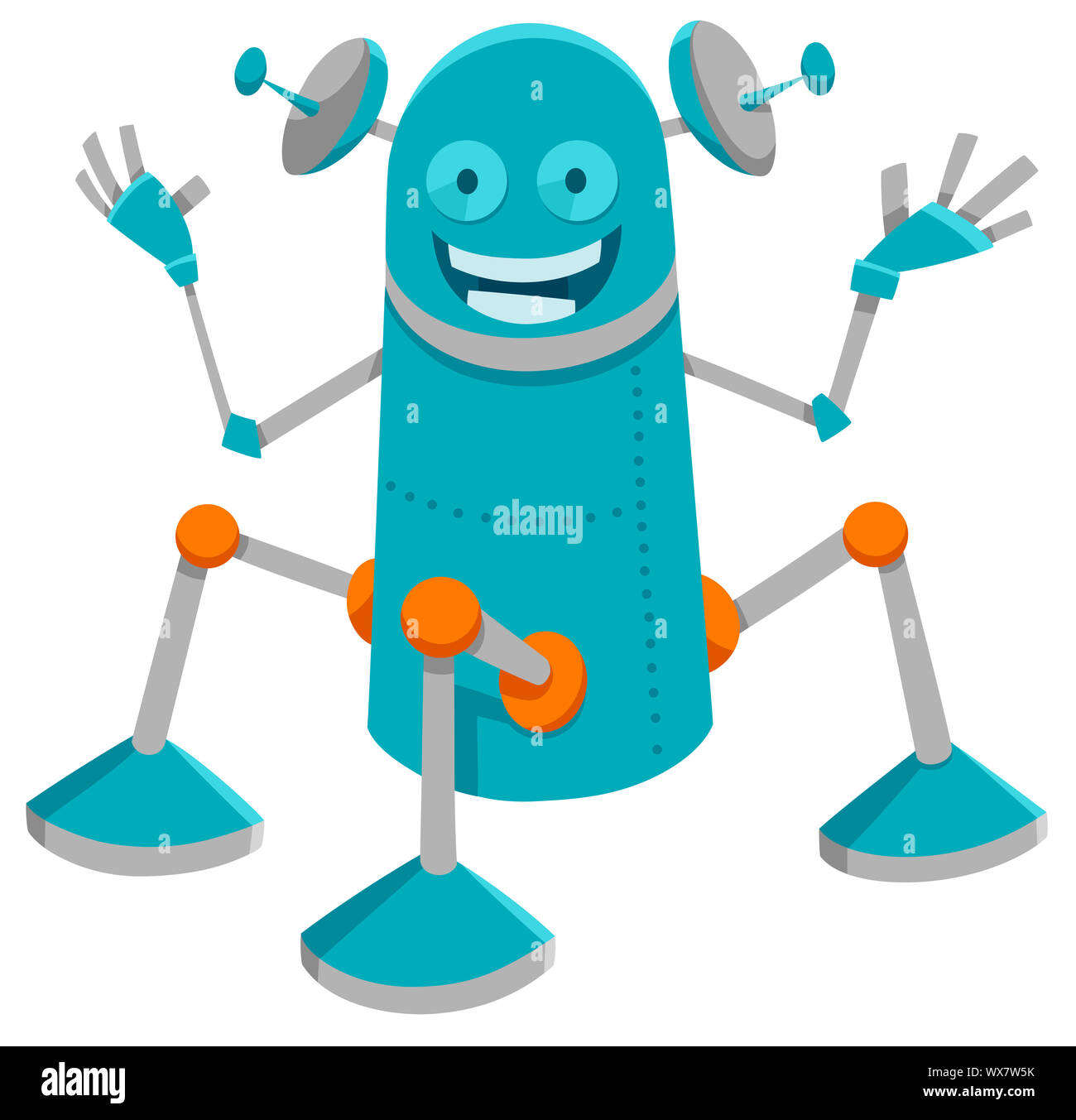 robot or droid cartoon comic character Stock Photo - Alamy