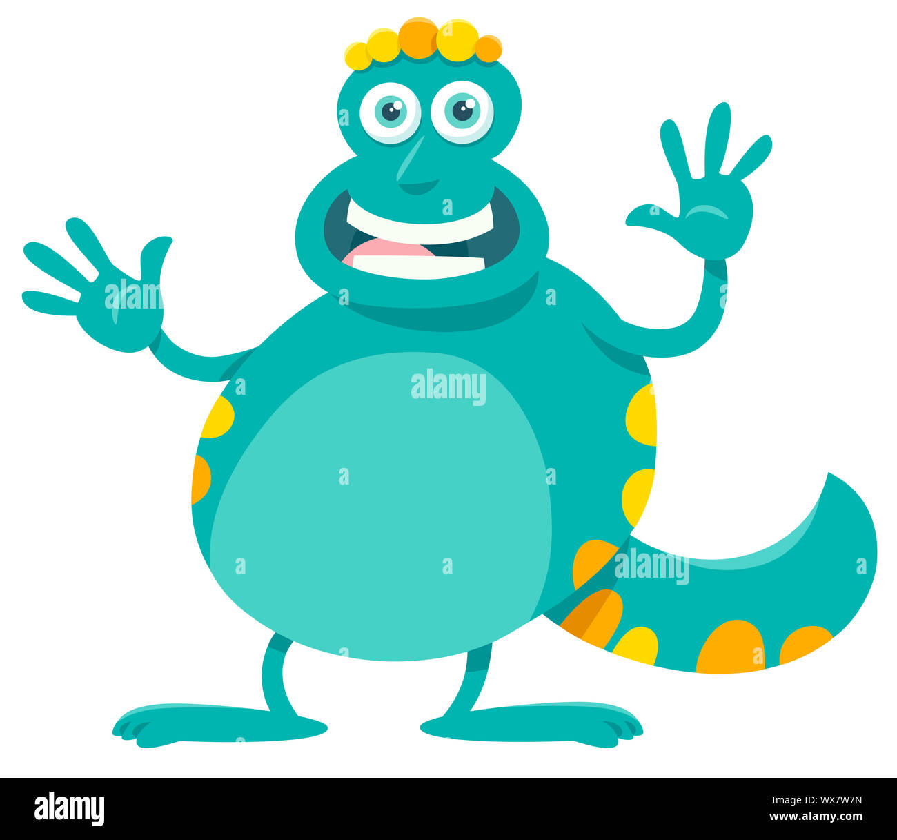 cute fantasy cartoon monster character Stock Photo - Alamy