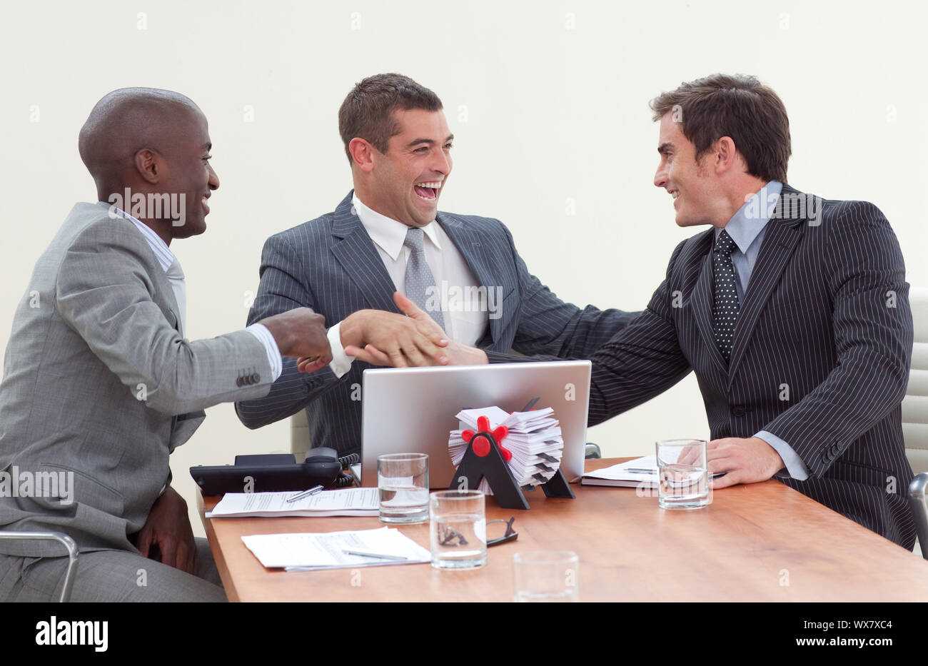 Team work three human hands hi-res stock photography and images - Alamy