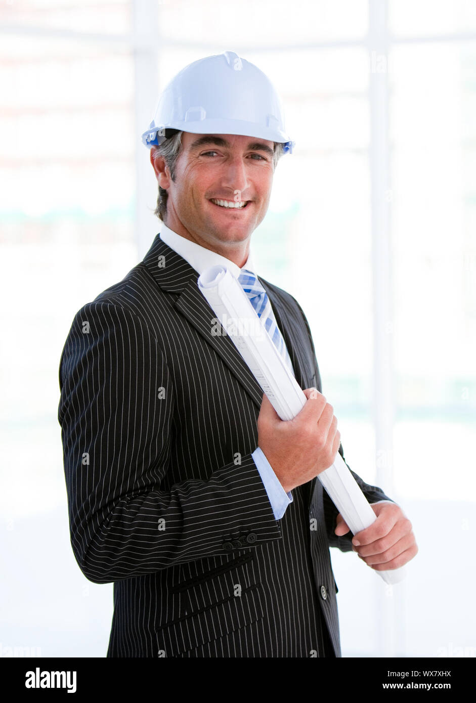 Portrait of an assertive male architect in his office Stock Photo - Alamy