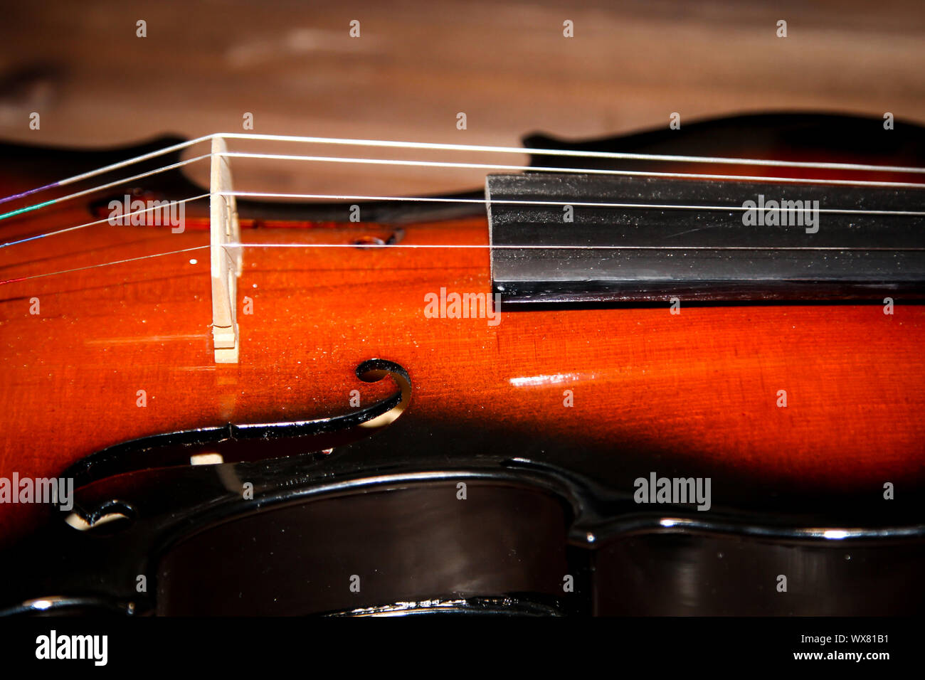 Detail of a violin Stock Photo - Alamy
