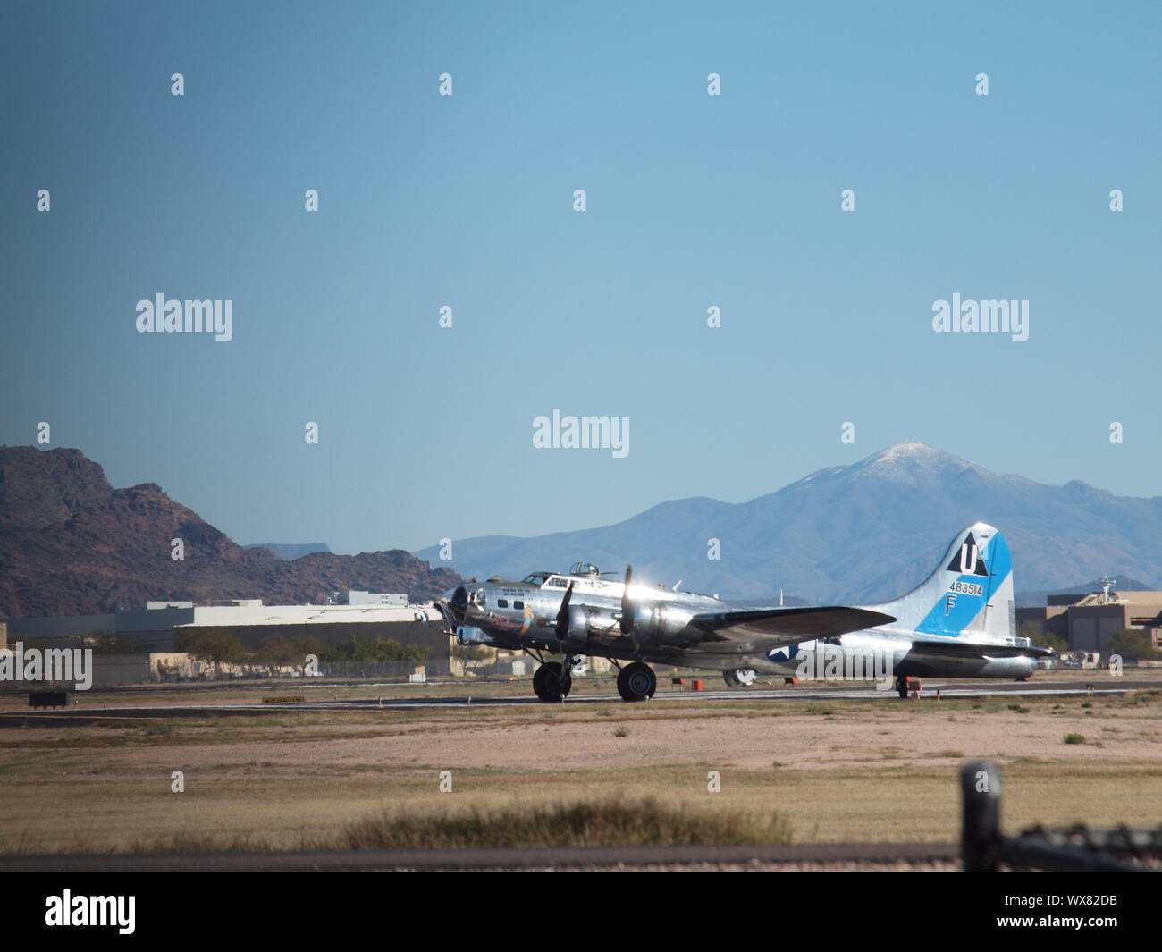 B-17 Aluminum Overcast at Falcon field, Mesa Arizona Stock Photo - Alamy