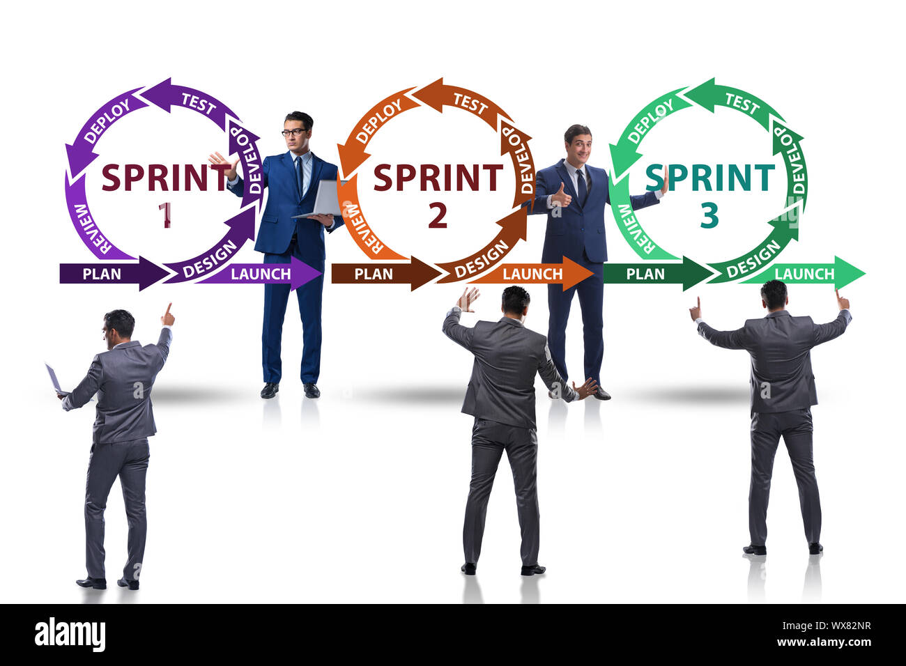 Diagram business lifecycle Cut Out Stock Images & Pictures - Alamy