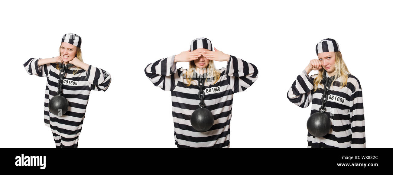 Funny prison inmate in concept Stock Photo - Alamy