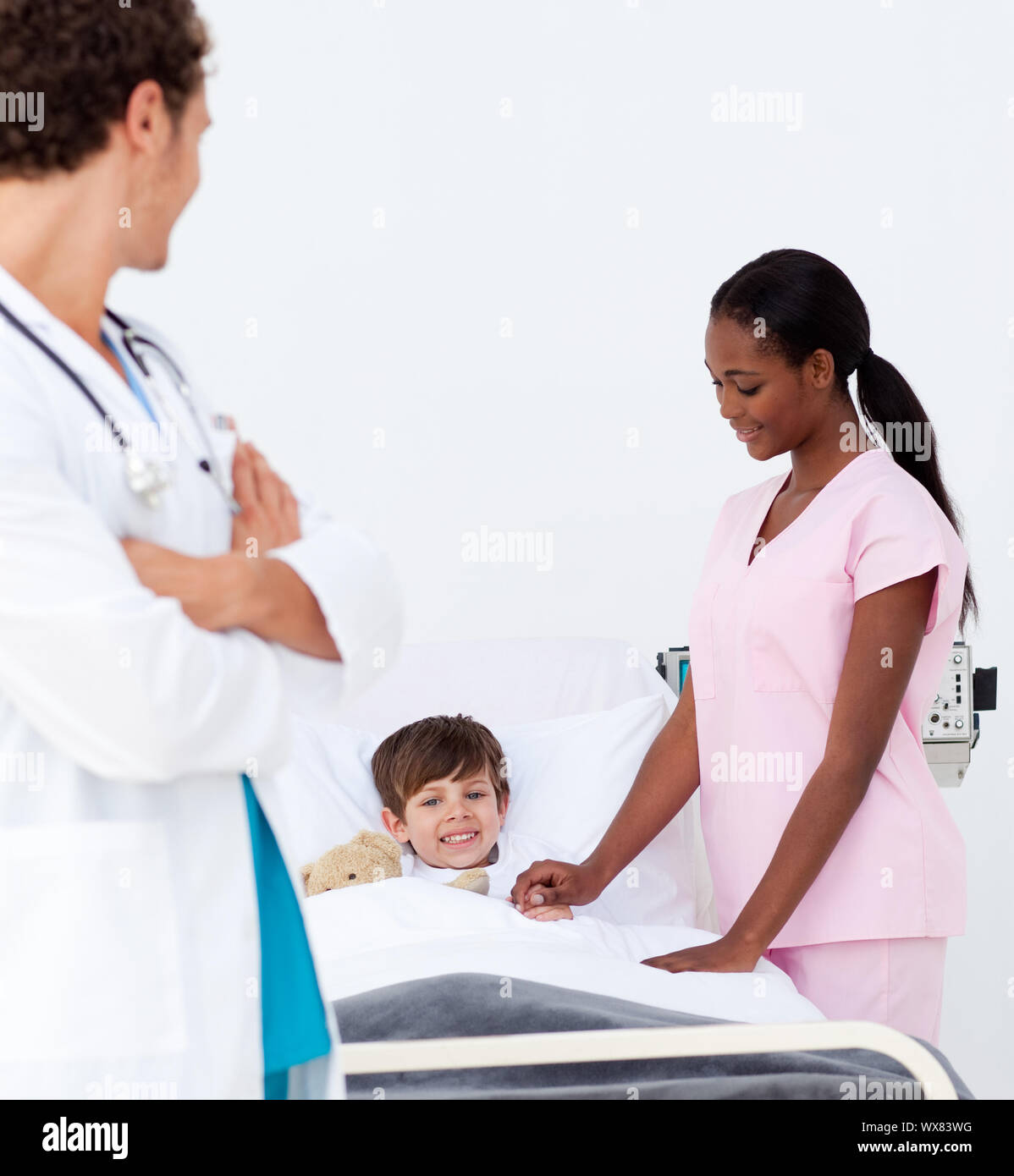 African american boy hospital bed hi-res stock photography and images ...