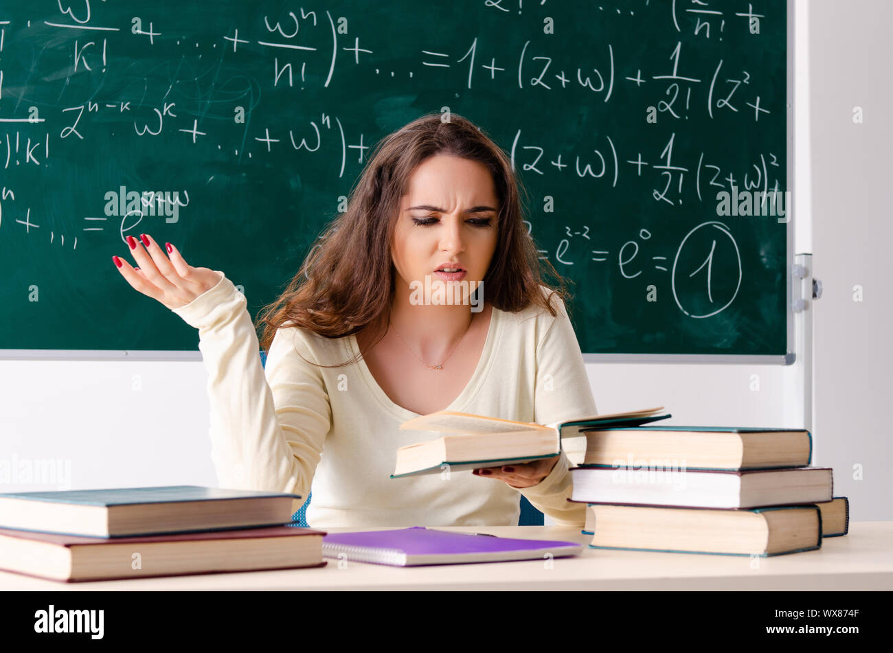 Mathematical equation woman hi-res stock photography and images - Alamy