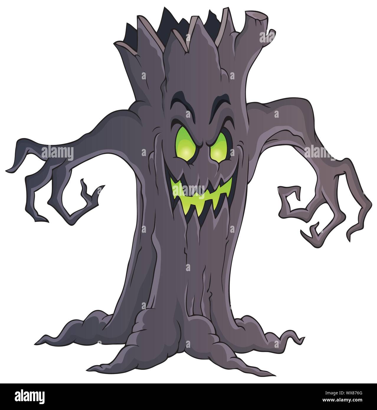 Haunted tree clipart Cut Out Stock Images & Pictures - Alamy