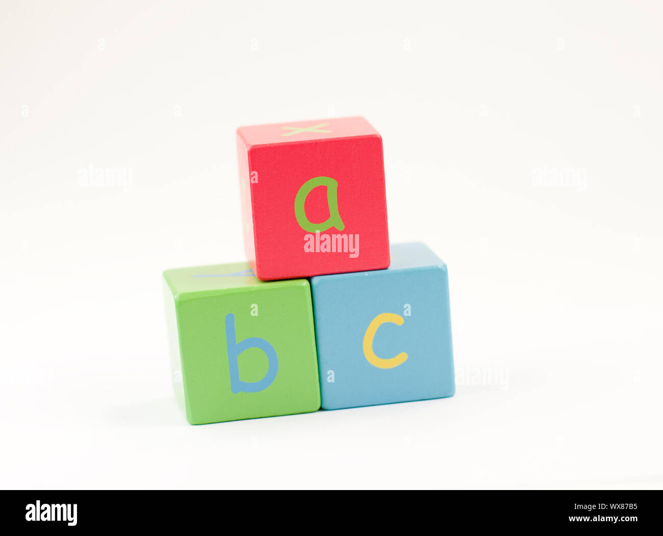 Letters of the Alphabet stacked on each other Stock Photo - Alamy