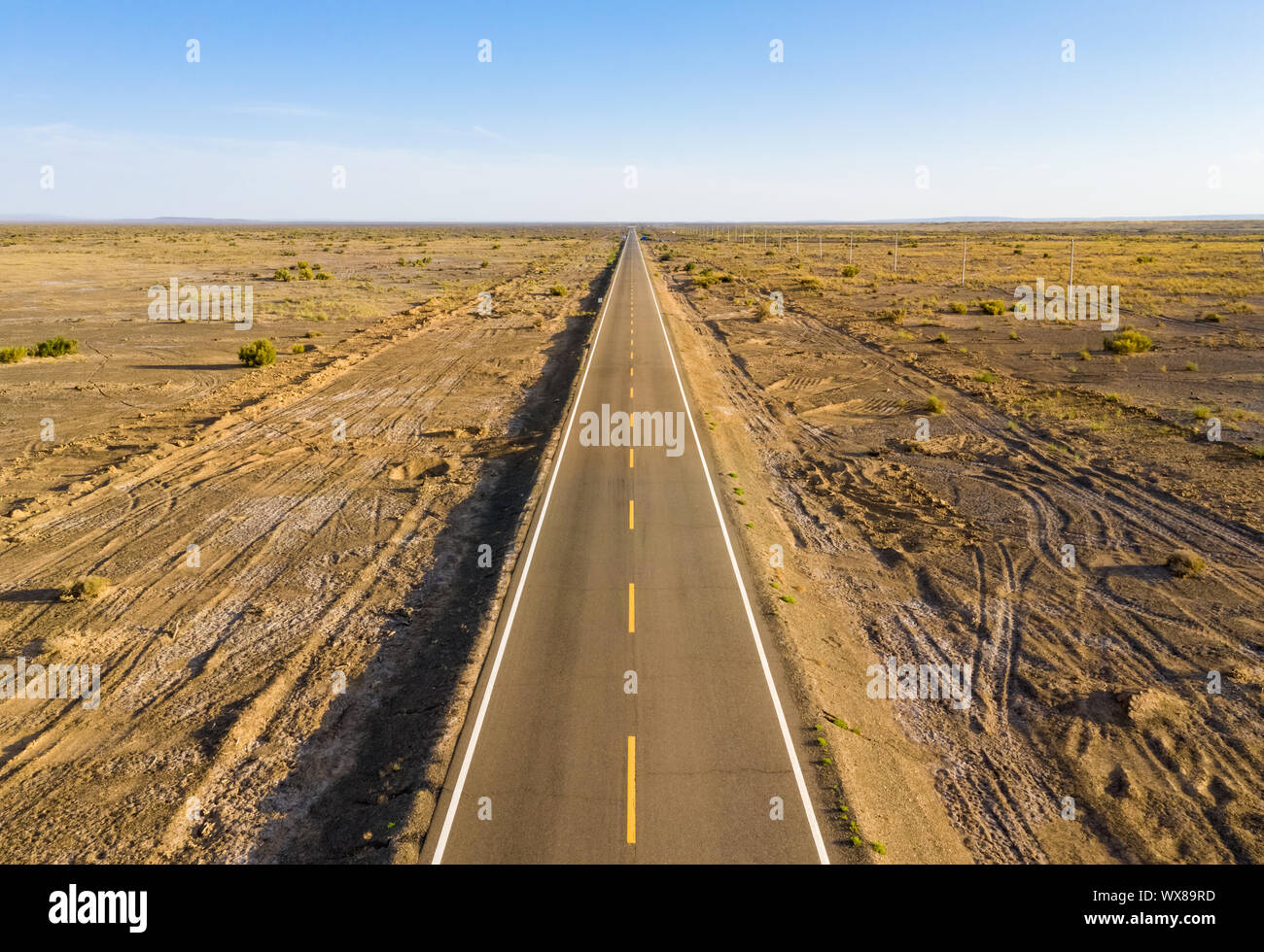 the gobi highway Stock Photo - Alamy