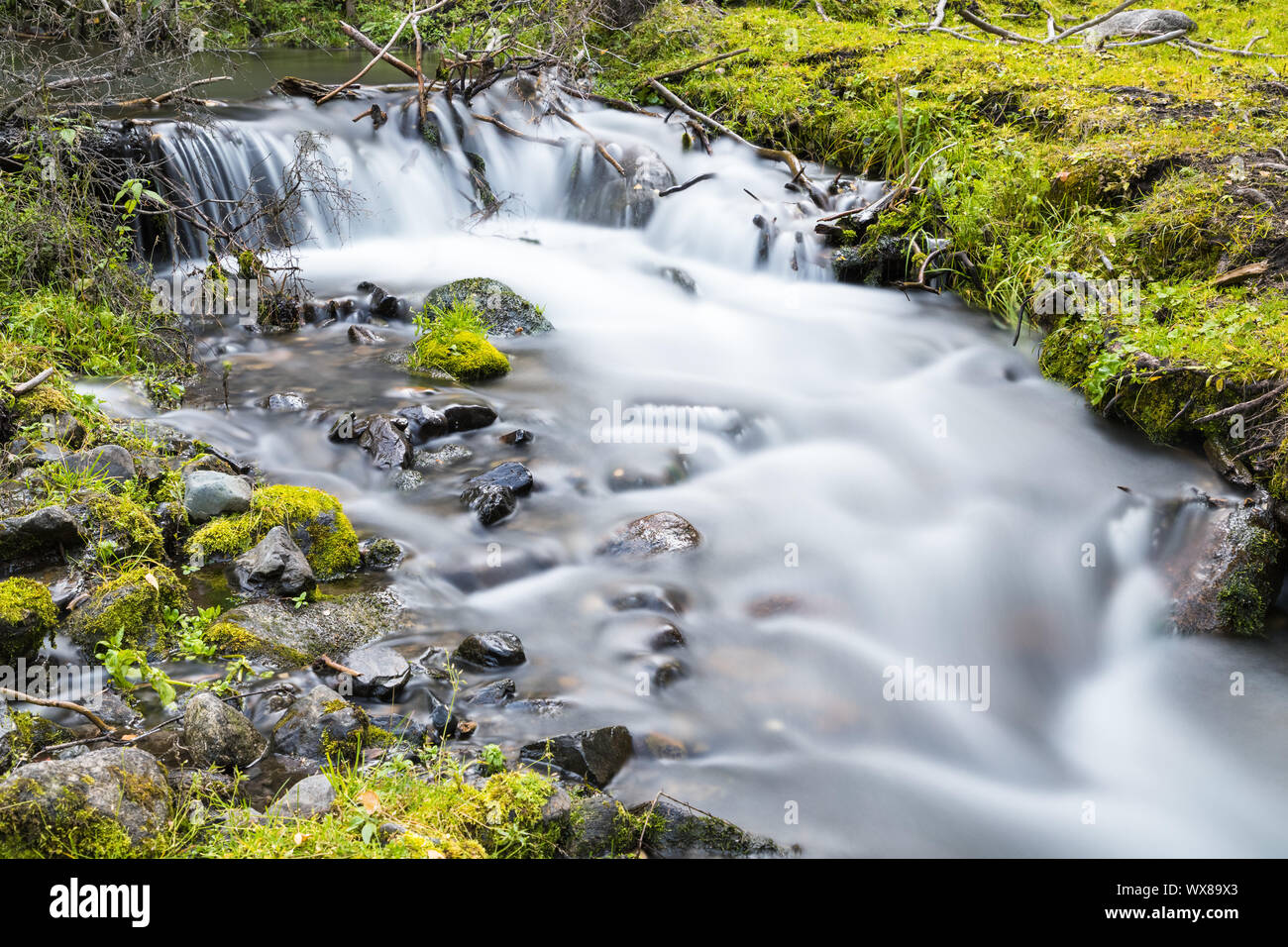 View stream flowing in valley hi-res stock photography and images - Alamy