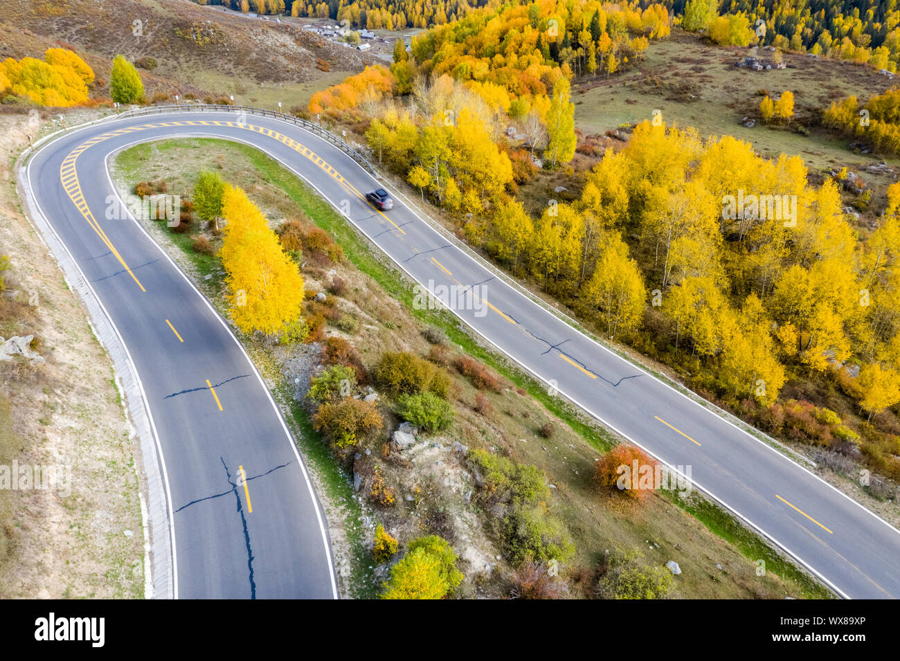 Drive beautiful autumn mountain road hi-res stock photography and ...