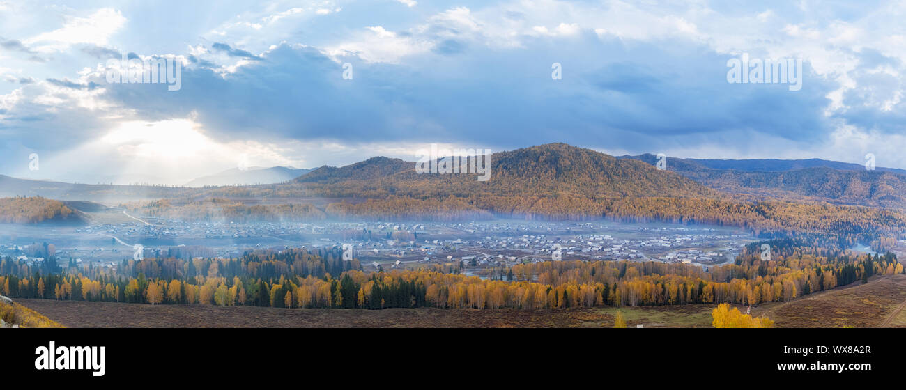 beautiful hemu village panorama Stock Photo - Alamy