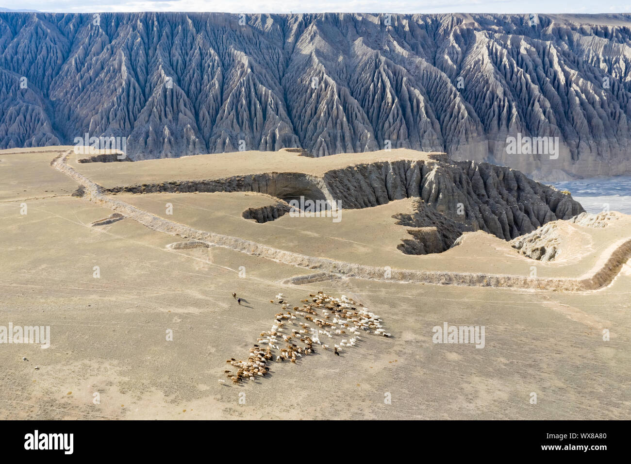dushanzi grand canyon and grasslands Stock Photo - Alamy