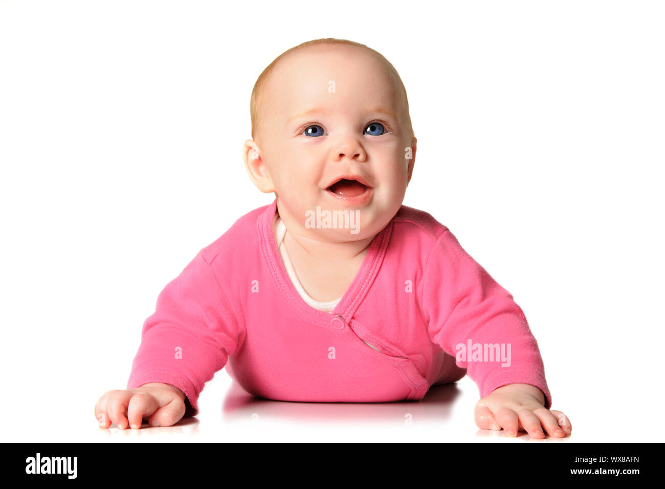 Beautiful six month old baby girl Stock Photo - Alamy