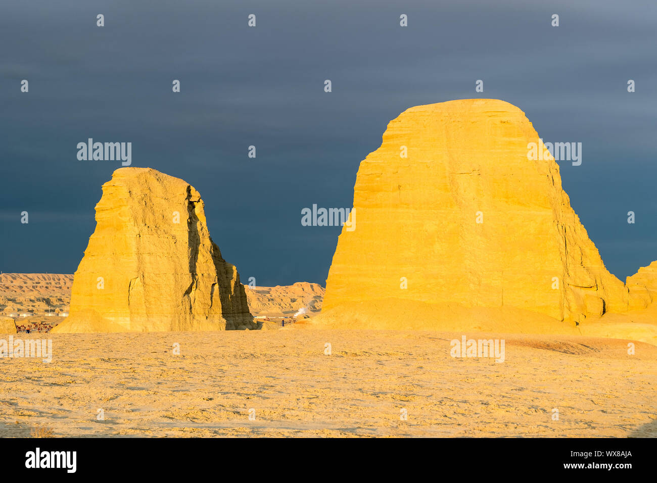 wind erosion landform landscape in sunset Stock Photo - Alamy