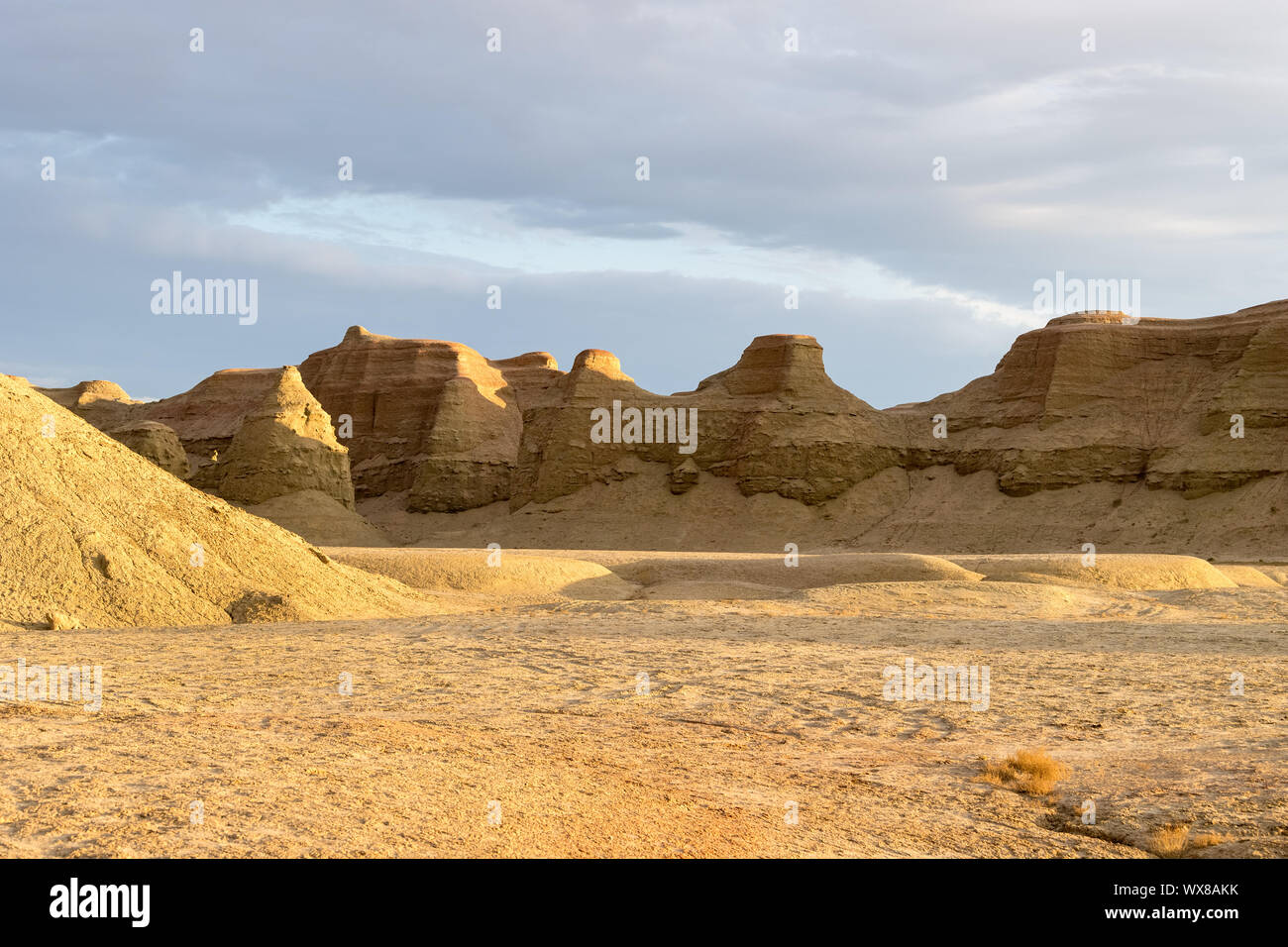 wind erosion landform landscape in sunset Stock Photo - Alamy