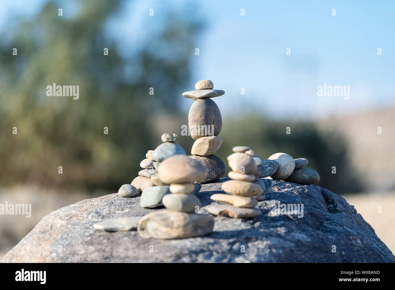 stone stack closeup Stock Photo - Alamy