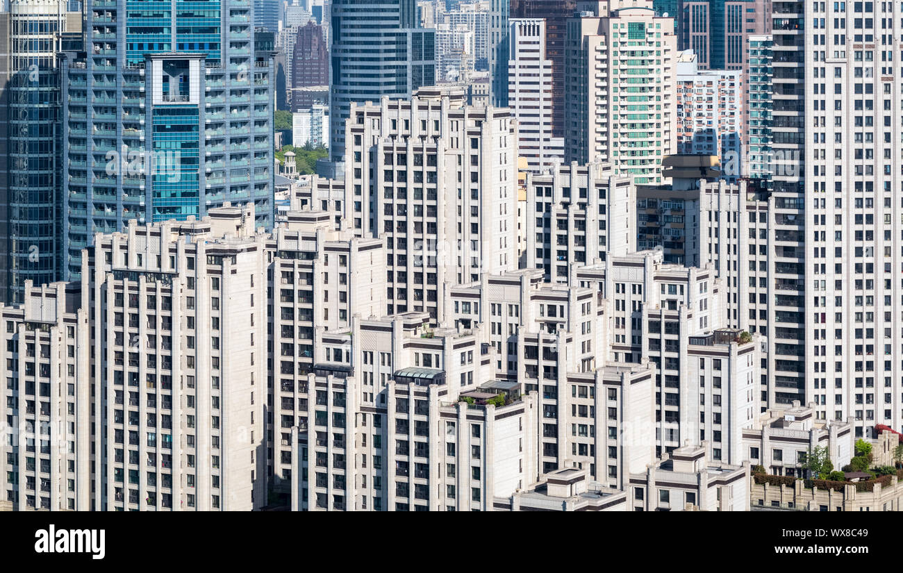 aerial view of modern residential architecture Stock Photo - Alamy
