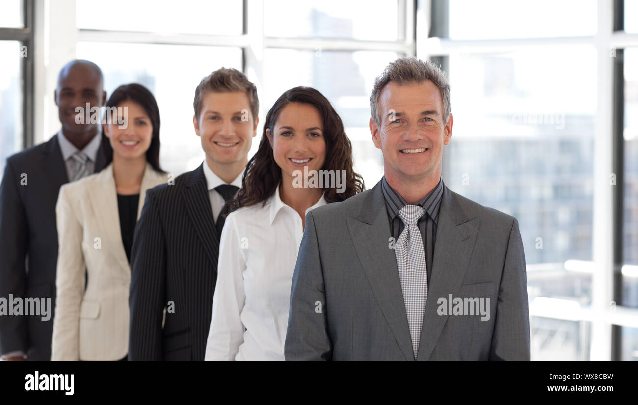 Smiling senior busienss leader Stock Photo - Alamy