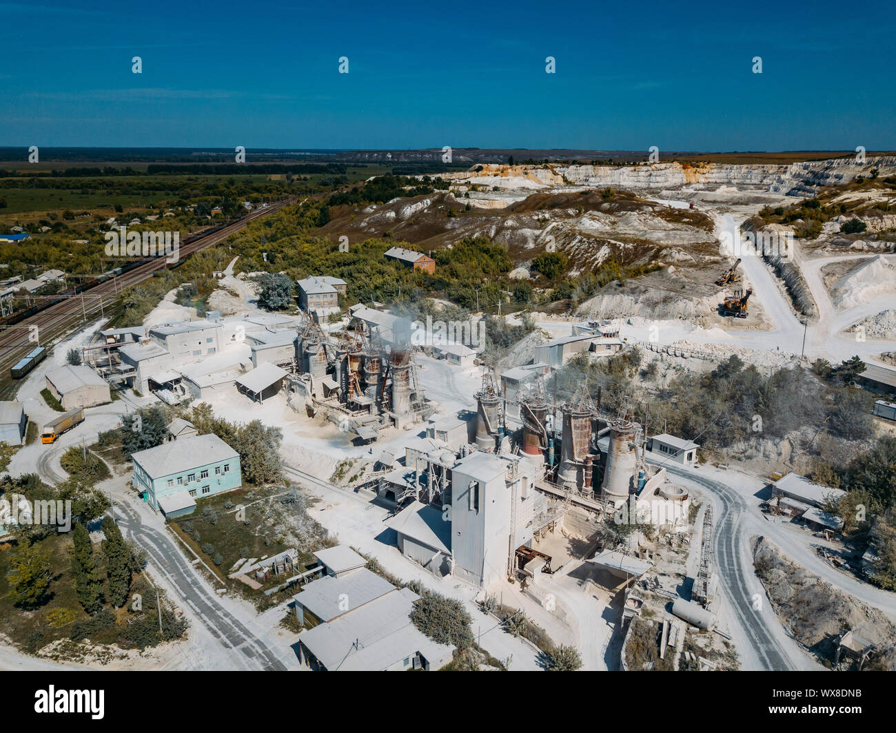 Aerial cement processing hi-res stock photography and images - Alamy
