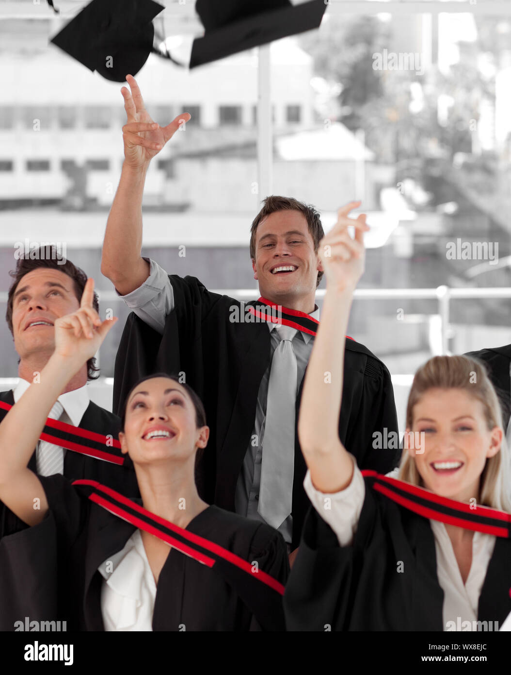 Group of people Graduating from College from different cultures Stock ...