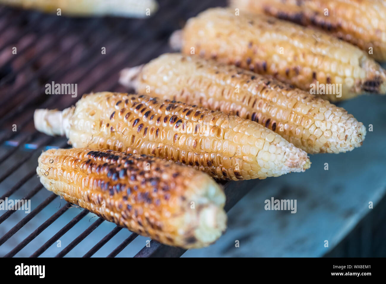roasted corn closeup Stock Photo - Alamy