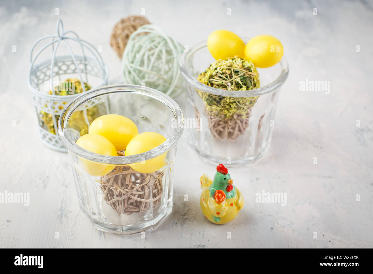 Spring Easter Table Setting Stock Photo Alamy