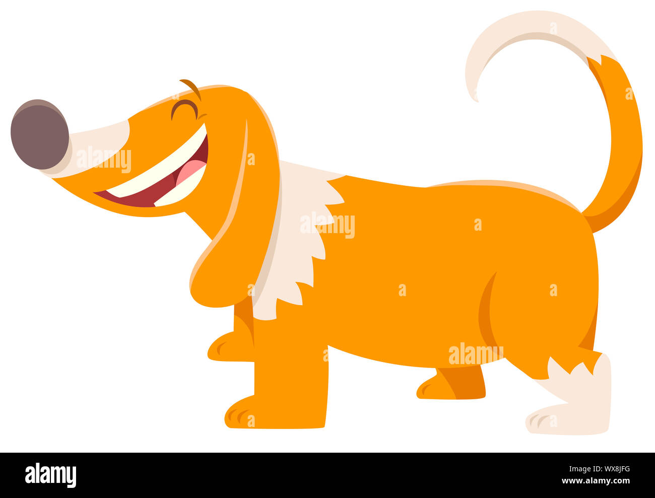 spotted dog or puppy cartoon character Stock Photo - Alamy